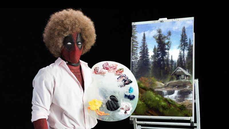 Deadpool Goes Bob Ross in "Wet on Wet" Teaser