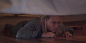 Actress Andrea Sweeney Blanco is Trapped in Evil at the Door Exclusive Clip