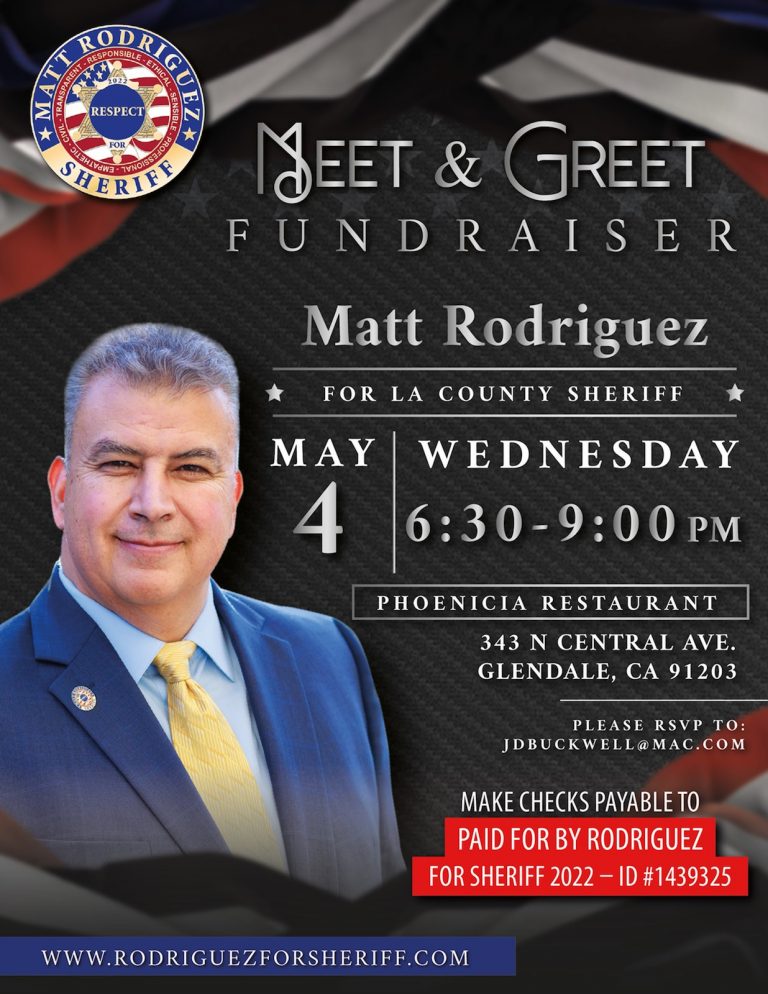 Support L.A. County Sheriff Candidate Matt Rodriguez as He Rallies For ...