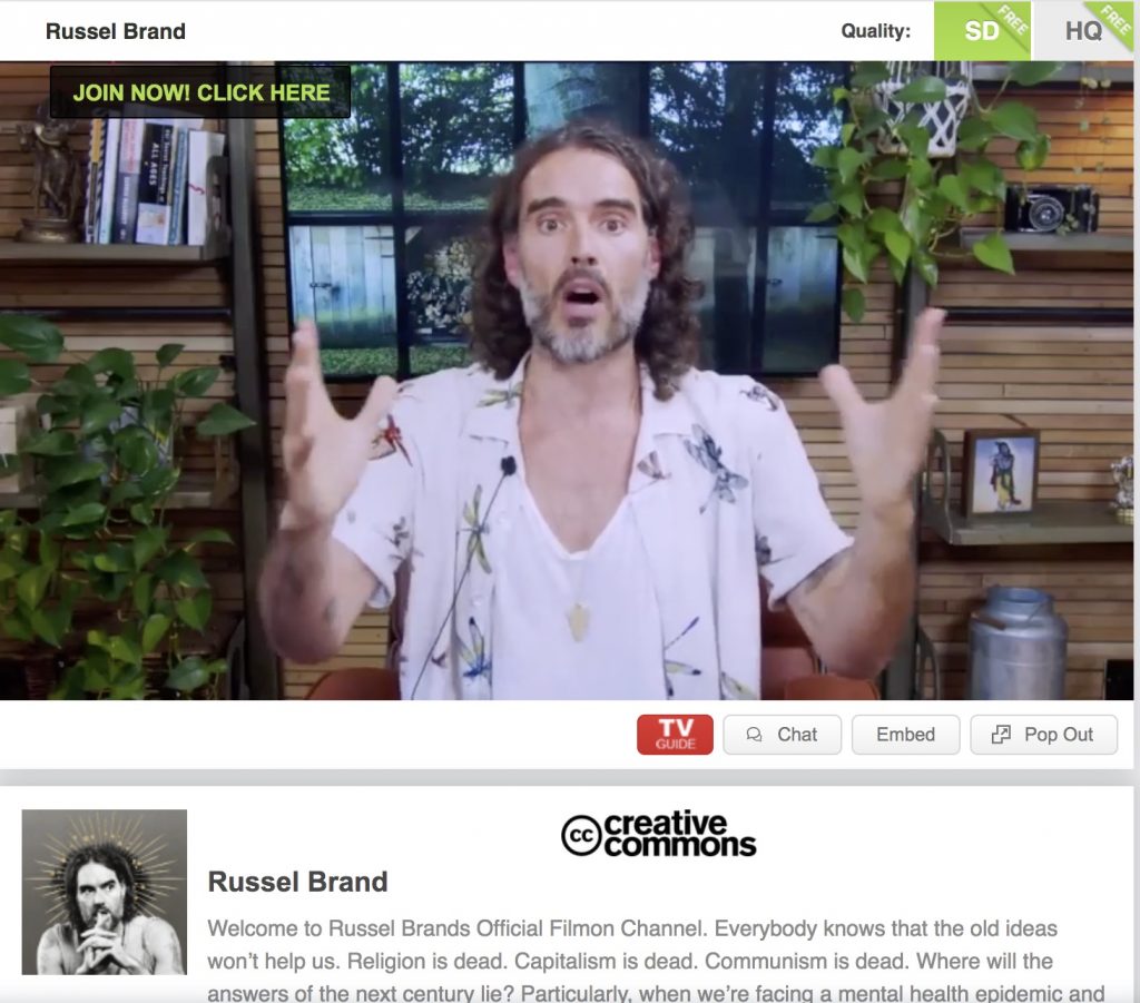 Russel Brand Kicks The Matrix Right In The Narratives With New TV Channel